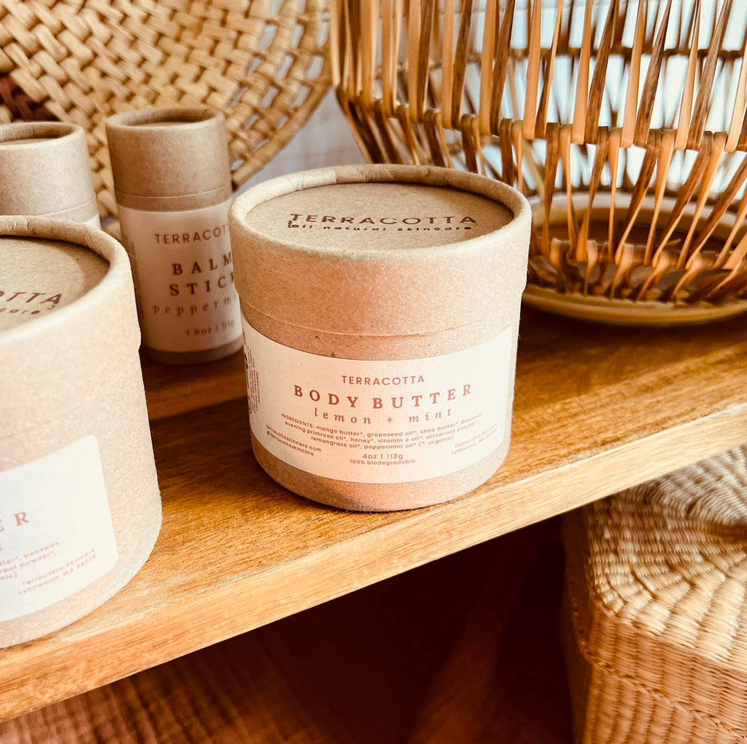 All Natural Lemon + Mint Body Butter by Terracotta – Terracotta Skincare